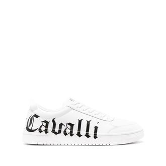 Just Cavalli Wei&szlig;e Sneakers mit Logoaufdruck - - Shoes - Herren - Wei&szlig; - 44 EU