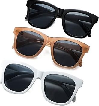 Generic Hommes et pour femmes lunettes de soleil à large monture vacances en plein air pare-soleil décoration de plage (couleur : A, taille : moyen) 2026