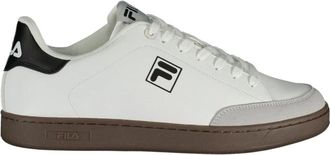 Fila Homme, Chaussures, Blanc, Taille: 44 EU Chaussures de Sport Homme Blanches avec D&eacute;tails Noirs