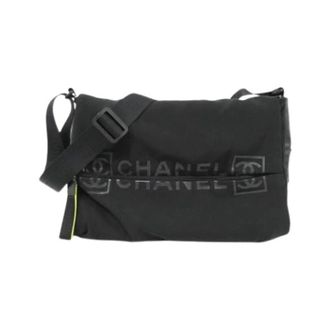 Chanel unisex, Pre-owned, Noir, Taille: ONE Size Sac bandouli&egrave;re vintage en nylon Pre-owned