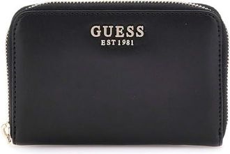 Guess Laurel SLG Medium Zip Around, Wallet Women, Noir, Taille Unique