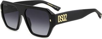 Dsquared2 D2 0128/S Lunettes de Soleil, Noir, 58 Homme