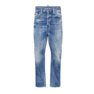 Dsquared2 Homme, Jeans, Bleu, Taille: XL Jean Délavage Vintage