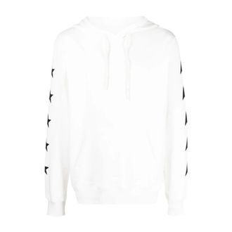 Golden Goose Homme, Sweatshirts et sweats &agrave; capuche, Blanc, Taille: XL Star Sweat &agrave; capuche