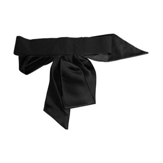 Dolce & Gabbana Seidensatin-Sch&auml;rpe- breiter Tailleng&uuml;rtel - - Accessories - Damen - Schwarzk - ONE SIZE