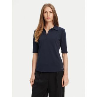Calvin Klein Poloshirt LV044C221G Dunkelblau Slim Fit