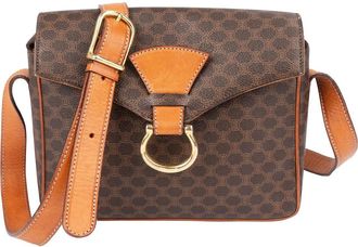 Celine Crossbody Bags - Celine Maccadam Monogram Crossbody Bag - Gr. unisize - in Braun - f&uuml;r Damen