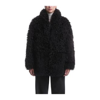 Nour Hammour Amara Shearling Jacke - - Jackets - Damen - Schwarzk - S