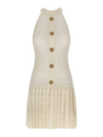 Balmain Pull Col Roul&eacute; - Blanc