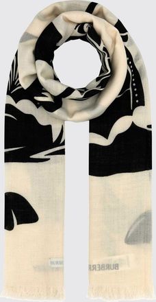 Burberry Schal von aus reiner Wolle mit Equestrian Knight-Logo und Fransen