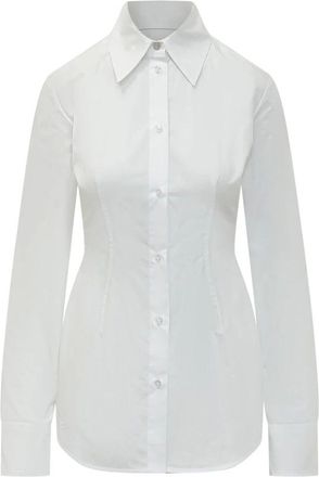 Sportmax Femme, Blouses et Chemises, Blanc, Taille: 42 FR Chemise &agrave; Col Classique