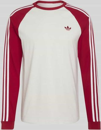 adidas Originals Regular Fit Langarmshirt aus reiner Baumwolle mit Logo-Stitching
