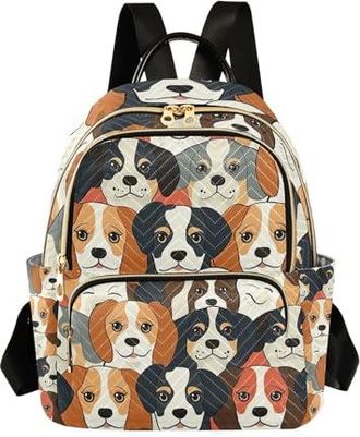 Mnsruu Mini sac à dos pour femme chiot mignon petit sac à dos tendance sac à dos décontracté sac à dos sac à dos sac à dos, Multi757, M