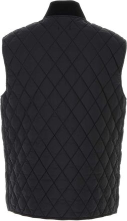 Burberry Mens Black Nylon Vest Exterior: Lining: Giubbini Jacket