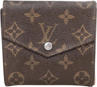 Louis Vuitton Portemonnaie - Louis Vuitton Canvas Monogram Elise Wallet - Gr. unisize - in Braun - f&uuml;r Damen