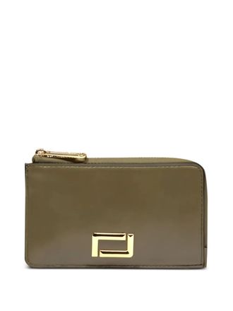 Lancel porte-cartes Angele à fermeture zippée - Vert