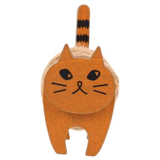 Soimiss Multifunktions Fadenhalter Holz Katze Kabelhalter Kleiner Katzen Garnrolle Seilaufbewahrung F&uuml;r Desktop Kabelorganisation