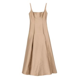 Roland Mouret Taftkleid mit eckigem Ausschnitt - - Dresses - Damen - Gelb - XS
