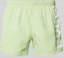 HUGO BOSS Relaxed Fit Badeshorts mit Label-Print Modell ABAS
