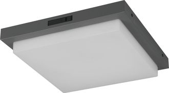 Trio Leuchten LED Außen Hausnummerleuchte Bermejo 630369242, Aluminium Druckguss Anthrazit, Kunststoff weiß, inkl. 14 Watt LED, Bewegungssensor, Lichtfarbe einstell