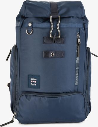 Eden Park Sac &Agrave; Dos Bleu Fonc&eacute; Multipoches Old Ref He