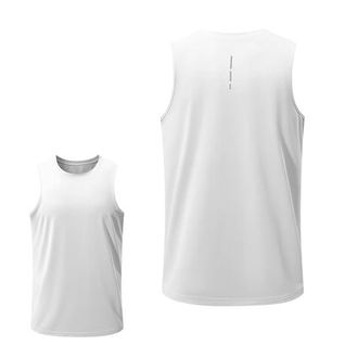 Generico D&eacute;bardeur de sport fonctionnel respirant pour homme - T-shirt de fitness &agrave; s&eacute;chage rapide pour lentra&icirc;nement et la course &agrave; pied, blanc, XXL