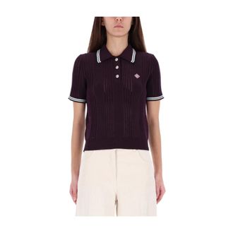 Casablanca Polo Shirt - - Tops - Damen - Lila - M