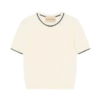 Valentino Damen, Strickwaren, Wei&szlig;, SGr&ouml;&szlig;e
