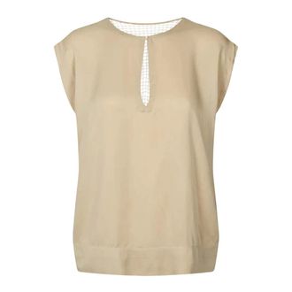 Rabens Saloner Elegante Rosalyn Bluse mit Spitzen-Detail - - Blouses & Shirts - Damen - Beige - XS