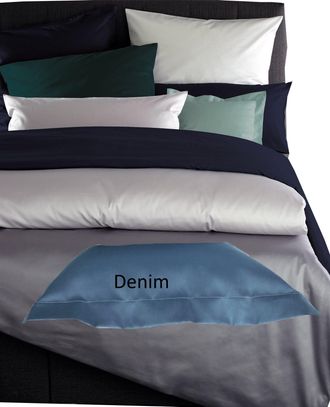 Curt Bauer Mako Satin Uni Bettwäsche 135x200 (denim)