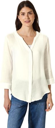 Cecil Damen B345653 Bluse, Vanilla White, XXL