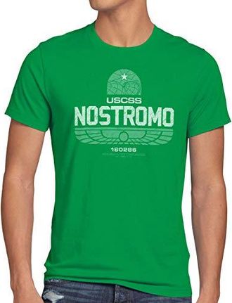 style3 USCSS Nostromo 180286 T-Shirt Homme x&eacute;nomorphe Alien, Taille:XL, Couleur:Vert