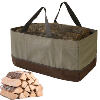 Generico Transportst&auml;nder f&uuml;r Brennholz, wasserdicht, Oxford-Gewebe, Griff mit gro&szlig;er Kapazit&auml;t, Kamin, Camping, Kabine, Outdoor, Innenbereich, Gem&uuml;se, Kartoff