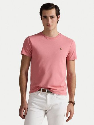 Polo Ralph Lauren T-Shirt 710740727096 Rosa Custom Slim Fit