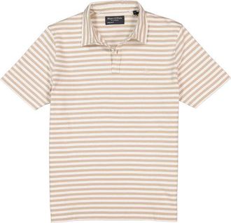 Marc O'Polo Herren Polo-Shirt beige Baumwoll-Jersey
