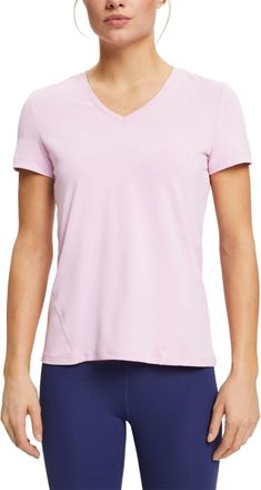 Esprit Damen RCS ts ED Yoga-Shirt, Lilac, L
