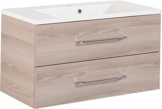 Fackelmann B.clever Waschtischset 90cm Korpusfarbe: Alaska-Esche