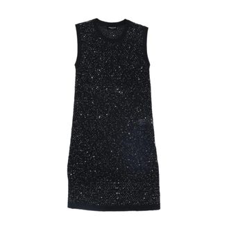 Fabiana Filippi Kurzes Kleid mit Pailletten - - Dresses - Damen - Blau - M
