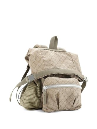 Bottega Veneta Paper Touch Printed Nylon backpack - Marron