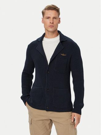 Aeronautica Aeronautica Militare Strickjacke 262MA1666UL00409 Dunkelblau Regular Fit
