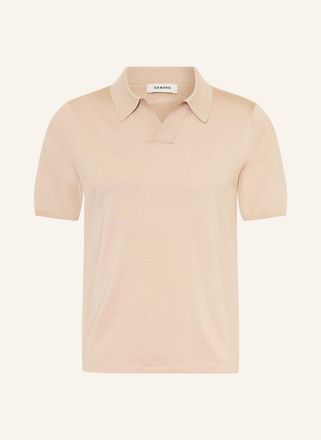 Sandro Sandro Strick-Poloshirt beige