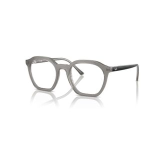 Ray-Ban Alice Optics Black On Opal Grey Fassung Klar Glas Polarisiert 52-21