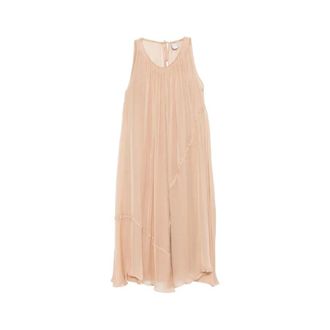 Alysi Femme, Robes, Rose, Taille: 34 FR Long Chiffon Dress