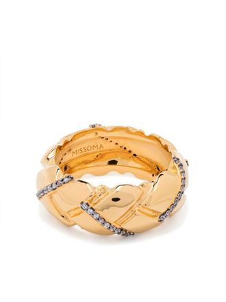 Missoma x Lucy Williams Waffle ring - Gold