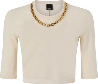 Pinko Pinko, Femme, Pulls, Beige, Taille: 38 FR Kimberly 106635A32Cc03