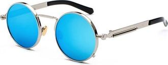 Generic Lunettes De Soleil Printemps Monture En M&eacute;tal Hommes Et Femmes F&ecirc;te Photo Vacances Lunettes De Soleil(Blue)