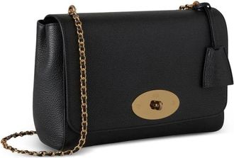 Mulberry Goatskin Shoulder Bag - Black