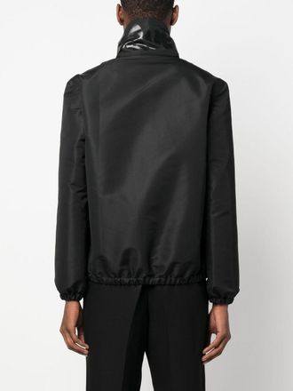 Alexander McQueen Graffiti-Print Logo Jacket - Black
