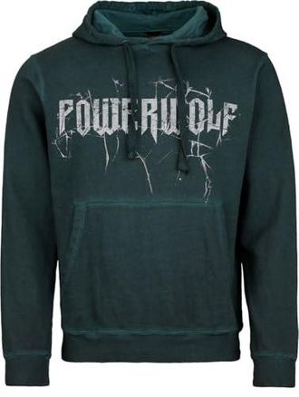 Powerwolf Wolfhead Femme Sweat-Shirt &agrave; Capuche p&eacute;trole M 100% Coton Oversize