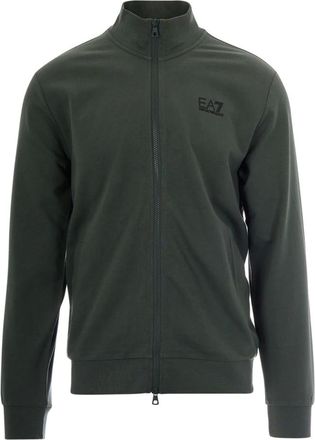 Emporio Armani Emporio Armani Ea7, Homme, Sweatshirts et sweats &agrave; capuche, Vert, Taille: L SweaT-shirt zipp&eacute;